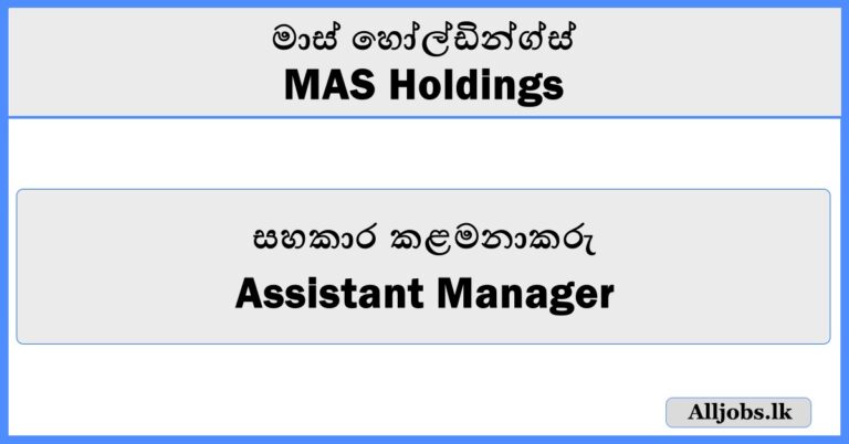Assistant Manager - MAS Holdings 2025 - AllJobs.lk